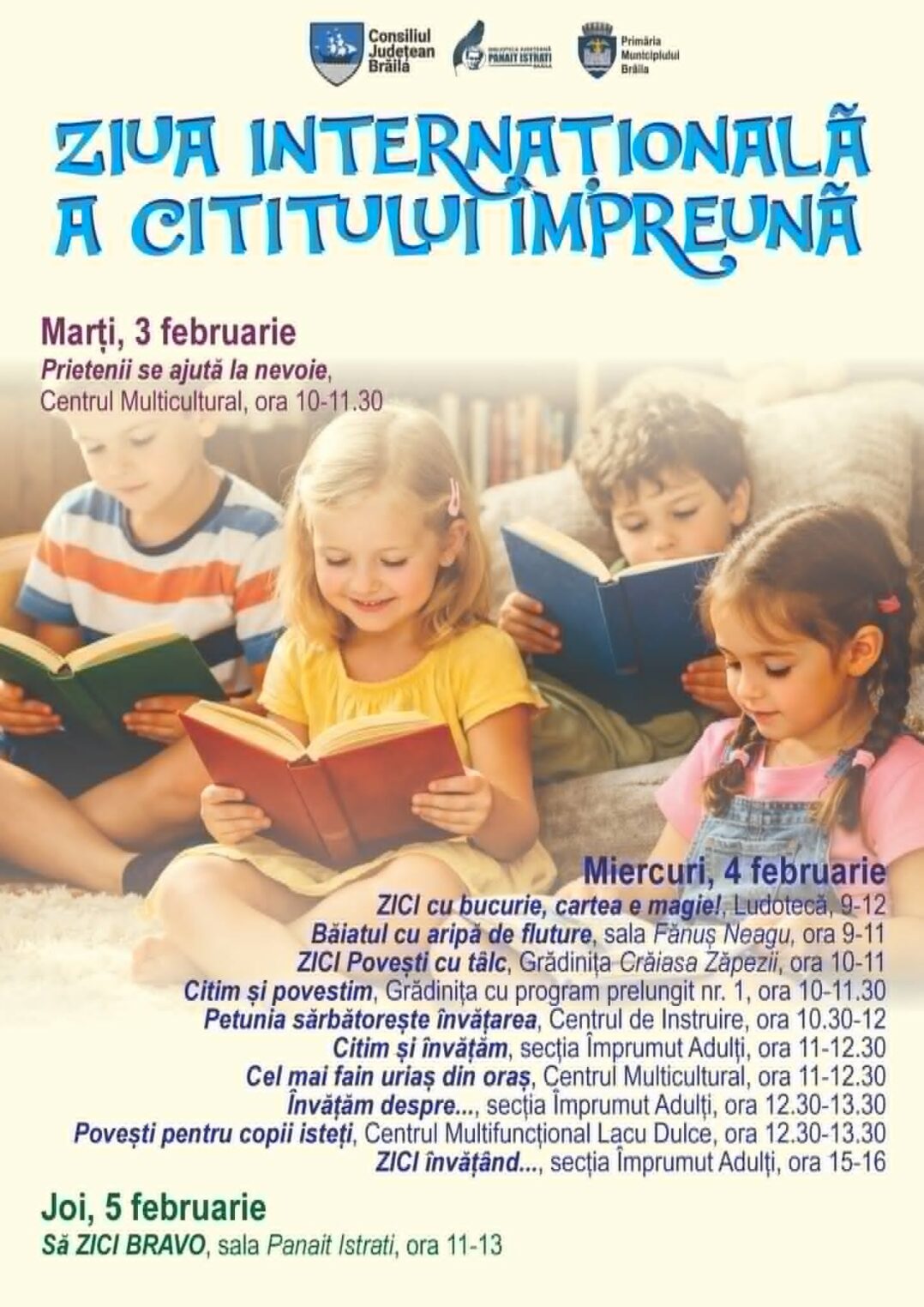 Ziua Internațională a Cititului Împreună (ZICI), o sărbătoare a ...